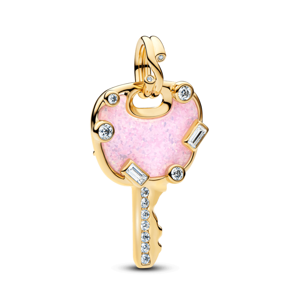 Pandora - Charm Colgante Llave de Corazón Opalescente | Ofertitas