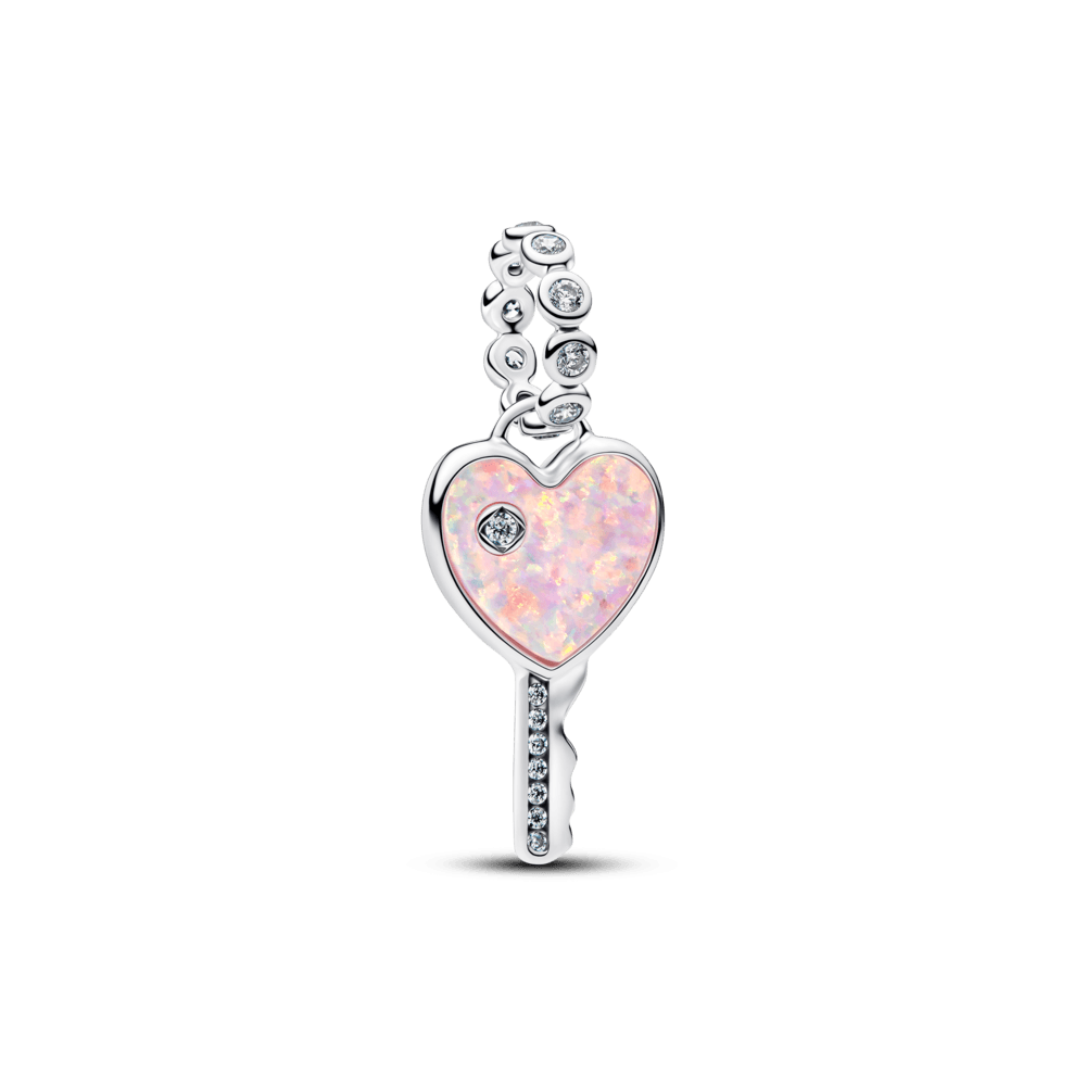 Pandora - Charm Colgante Llave de Corazón Opalescente | Ofertitas